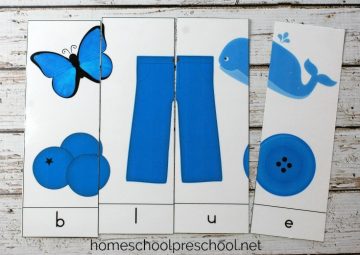 10 Printable Color Word Puzzles for Early Learners