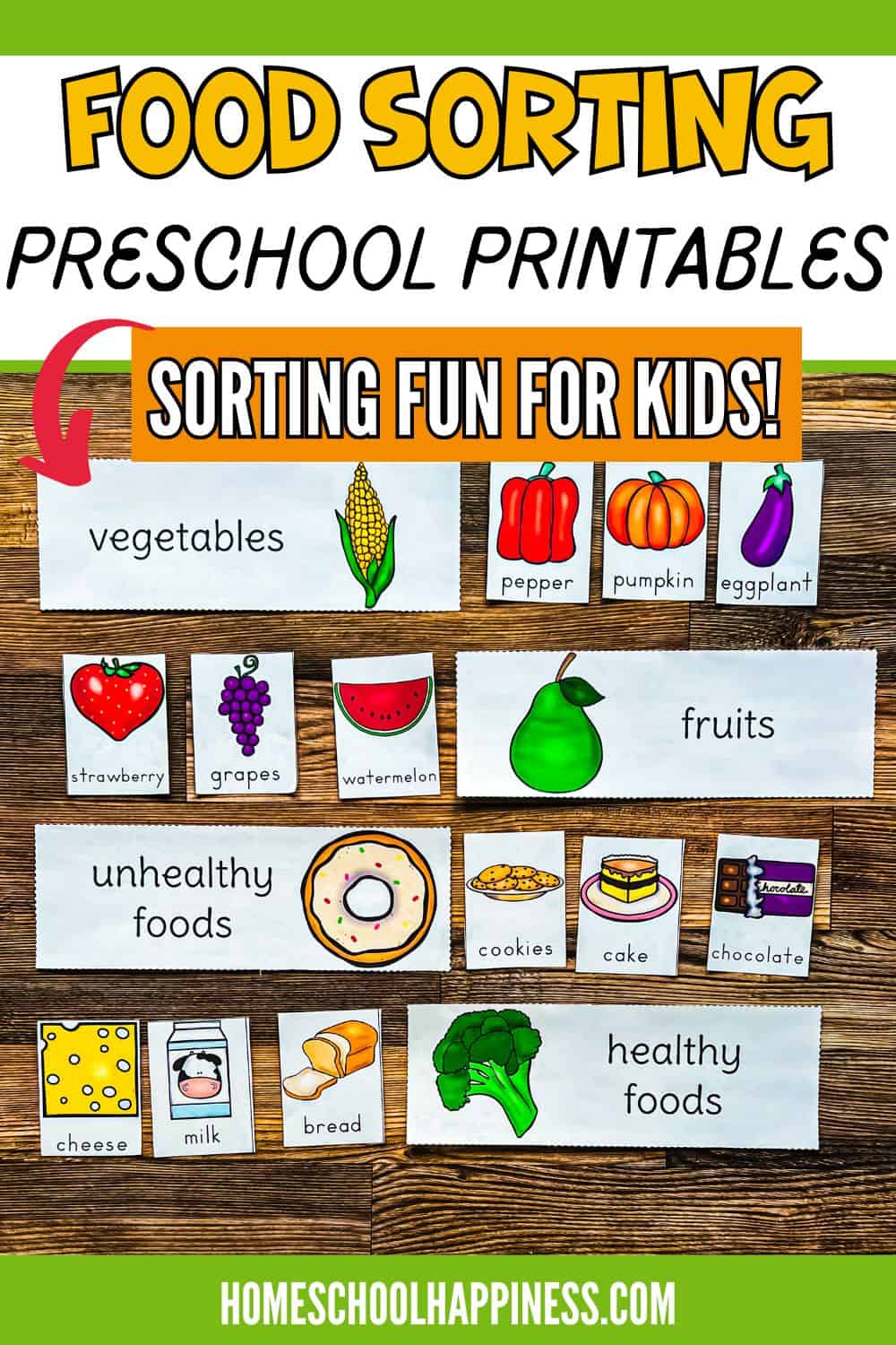 Preschool Food Theme Sorting: Developing Early Math Skills