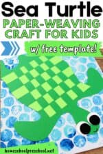 Easy Sea Turtle Kids Craft: Free Template & Tutorial!