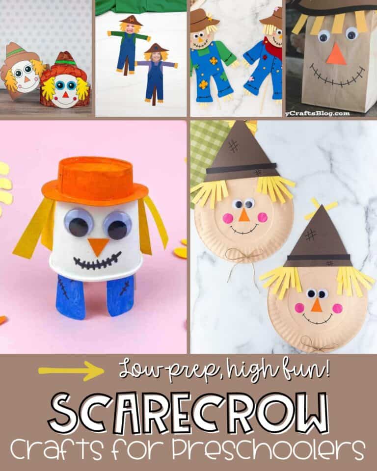 25+ Kids Scarecrow Crafts for a Fun Fall Activity Day