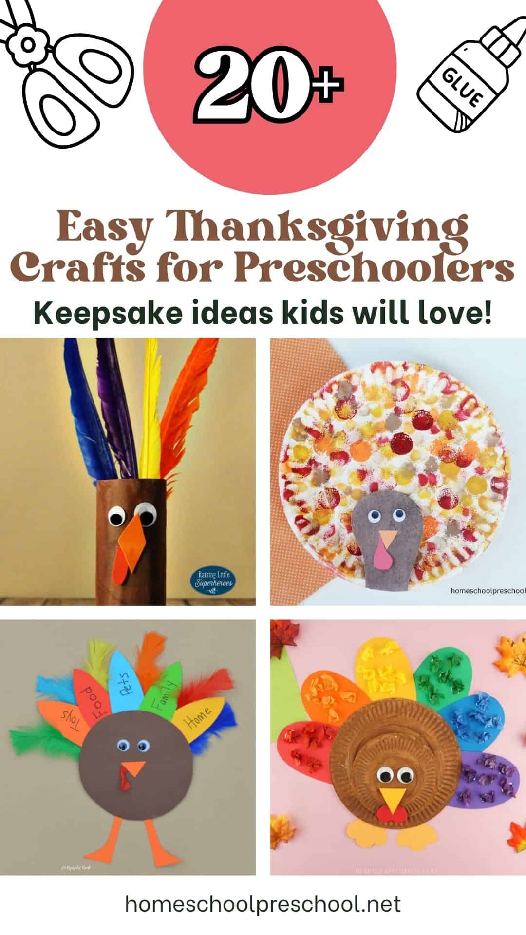 25 Easy Preschool Thanksgiving Crafts for Kids