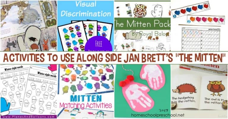 10+ of the Best The Mitten Printable Activities for Preschoolers