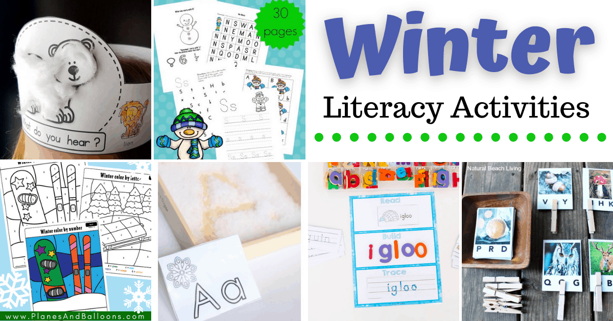 Printable Winter Literacy Activities For Preschoolers