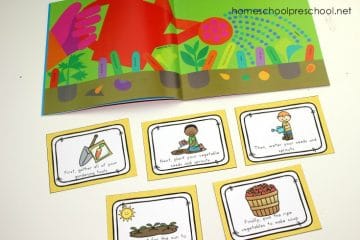 Printable Growing Vegetable Soup Story Sequence Cards