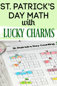 St Patricks Day Math Worksheets for Preschoolers