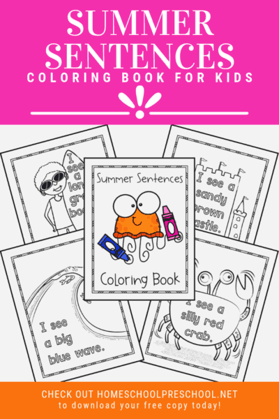 Free Printable Summer Coloring Pages for Preschoolers