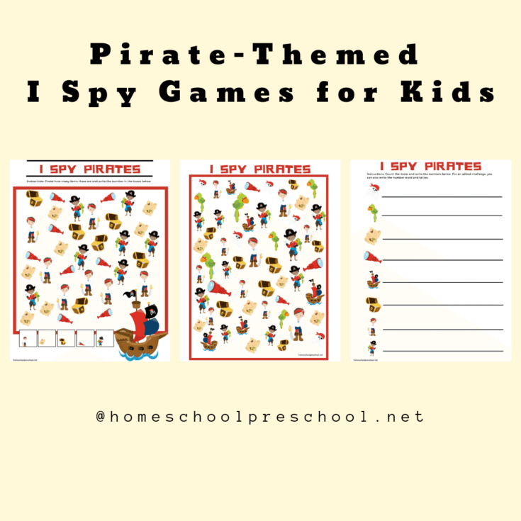 Free I Spy Pirate Printables for Kids of All Ages