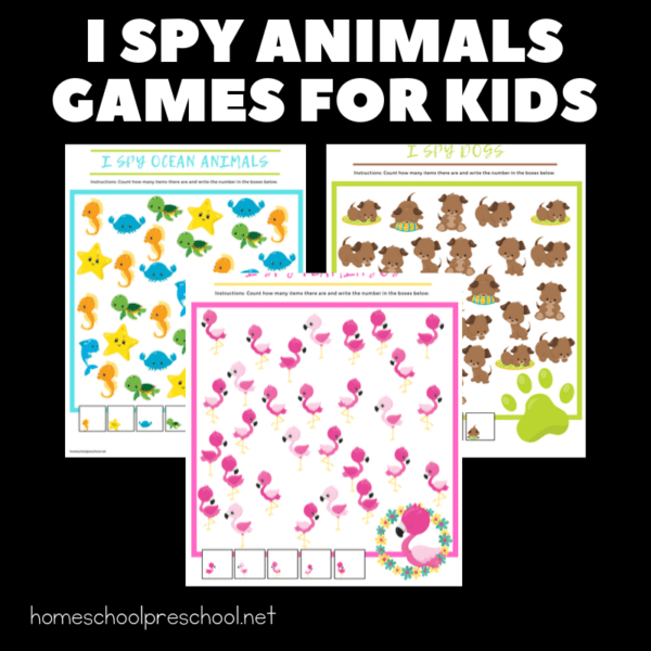 Printable I Spy Animals Games for Kids of All Ages