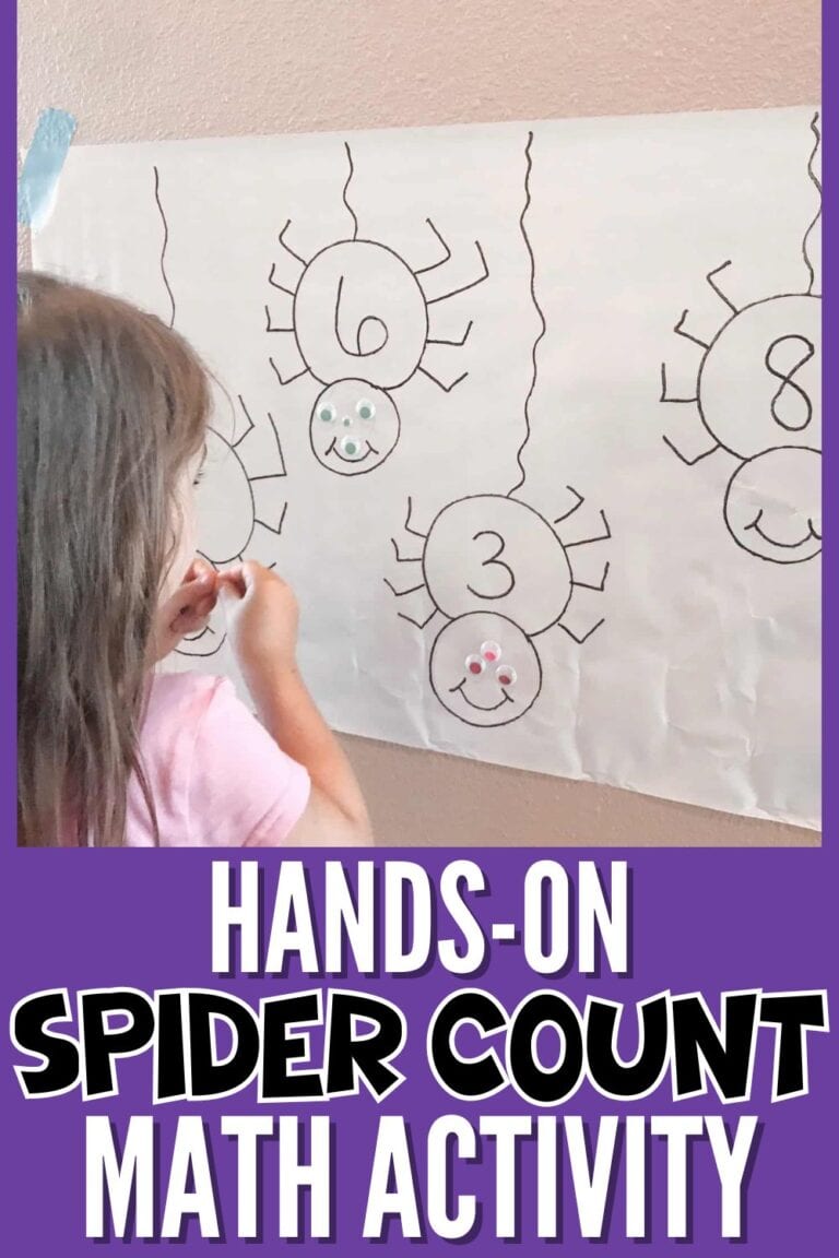 Counting Spider Eyes: Halloween Math Activity for Preschoolers