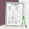 Printable Bear's Loose Tooth Book Activities for Preschool