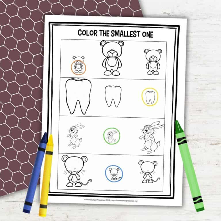Printable Bear's Loose Tooth Book Activities for Preschool