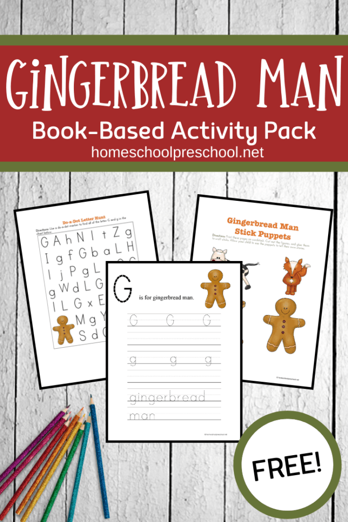 Free Printable Gingerbread Theme Preschool Pack