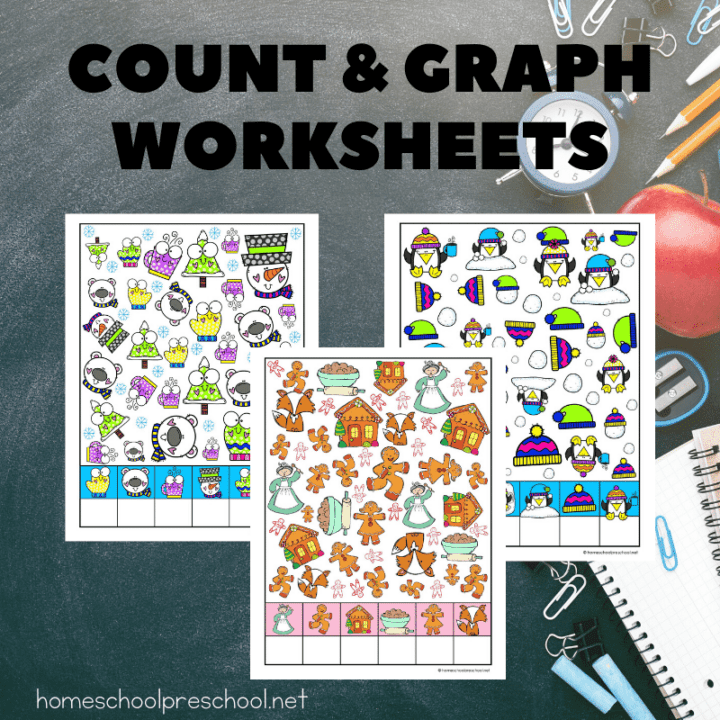 Free Count and Graph Worksheets for Preschoolers