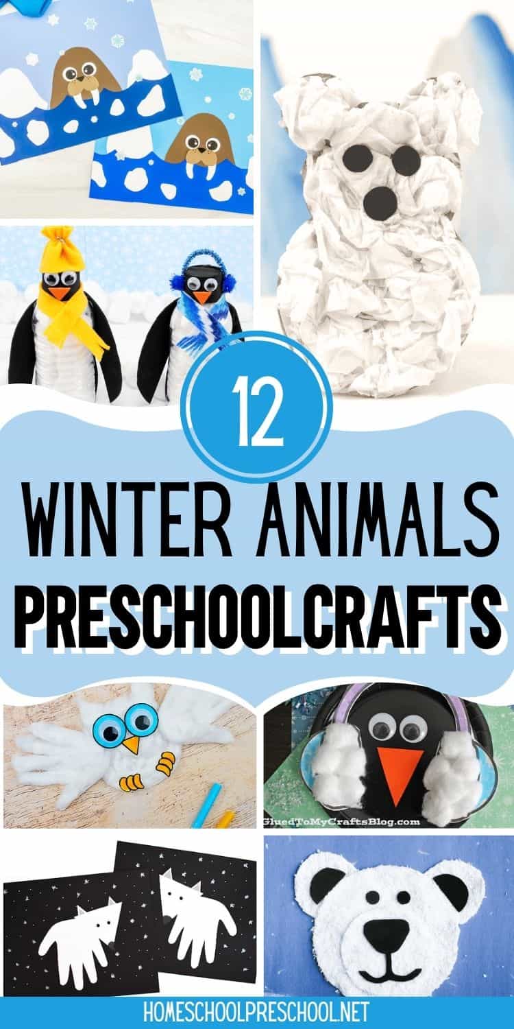 10 Wonderful Winter Animals Crafts for Preschoolers