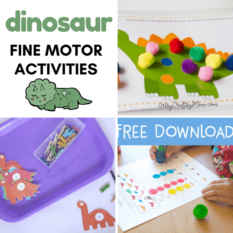 10 Dinomite Dinosaur Fine Motor Activities for Preschoolers