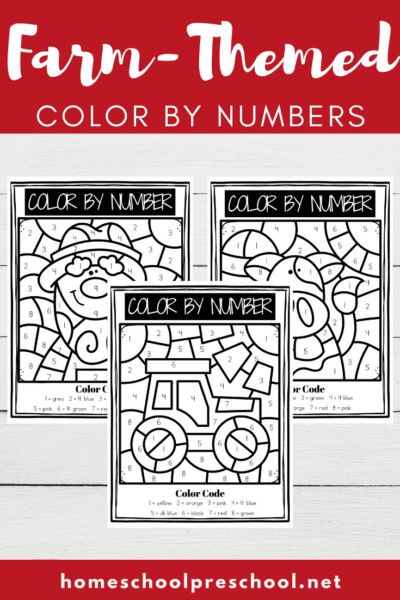 Pets Color By Number Printable Preschool Worksheets