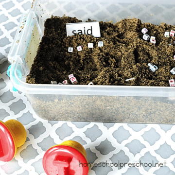 Hands-On Sight Words Sensory Bin for Young Readers