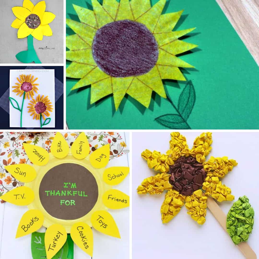 13 Preschool Sunflower Crafts for Summer and Fall Learning Fun