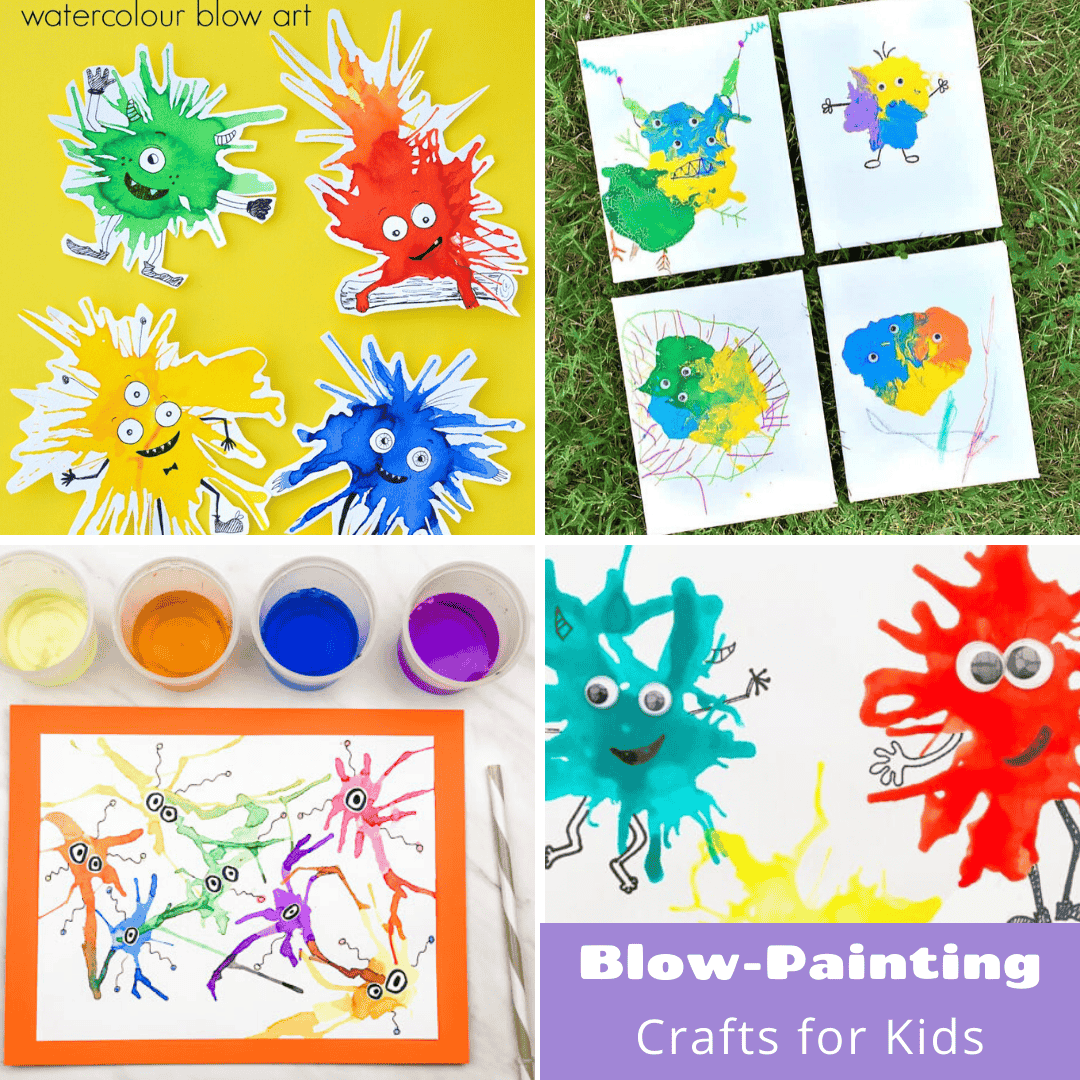 20+ Blow-Painting Crafts for Kids of All Ages