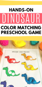 Free Printable Dinosaur Color Matching Worksheet