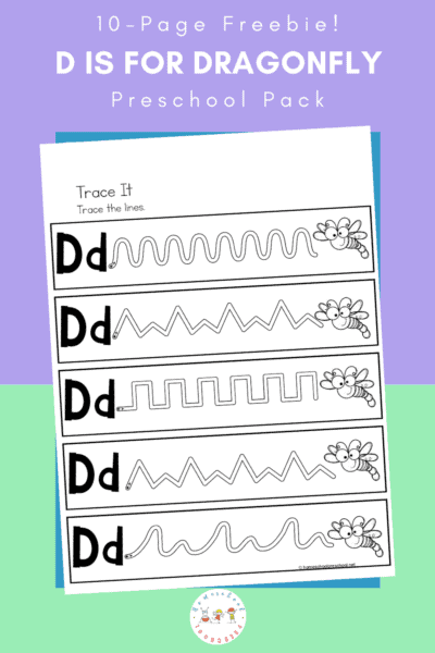 Free Dragonfly Printable Worksheets for Preschool