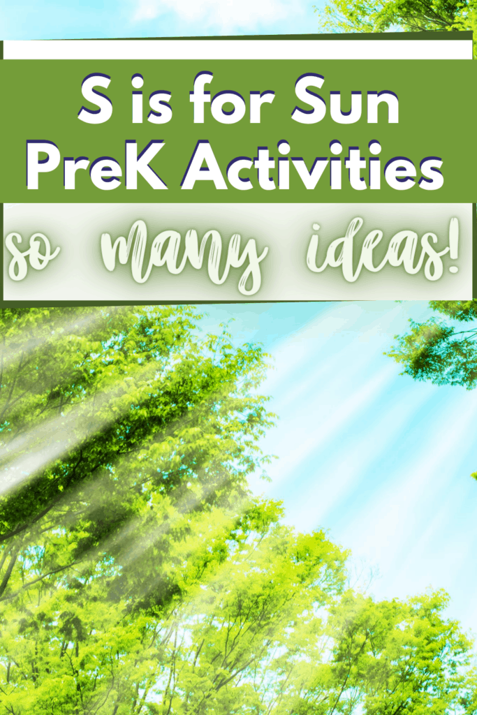 Sun Activities For Preschool Summer Theme