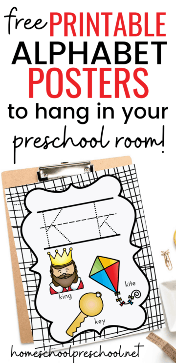 Free Printable Alphabet Posters and Flash Card Packet