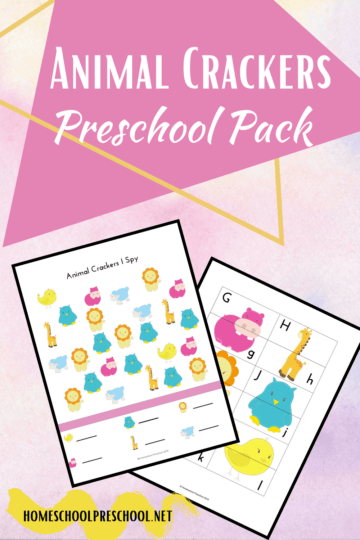 Free Animal Crackers Preschool Printable Worksheets