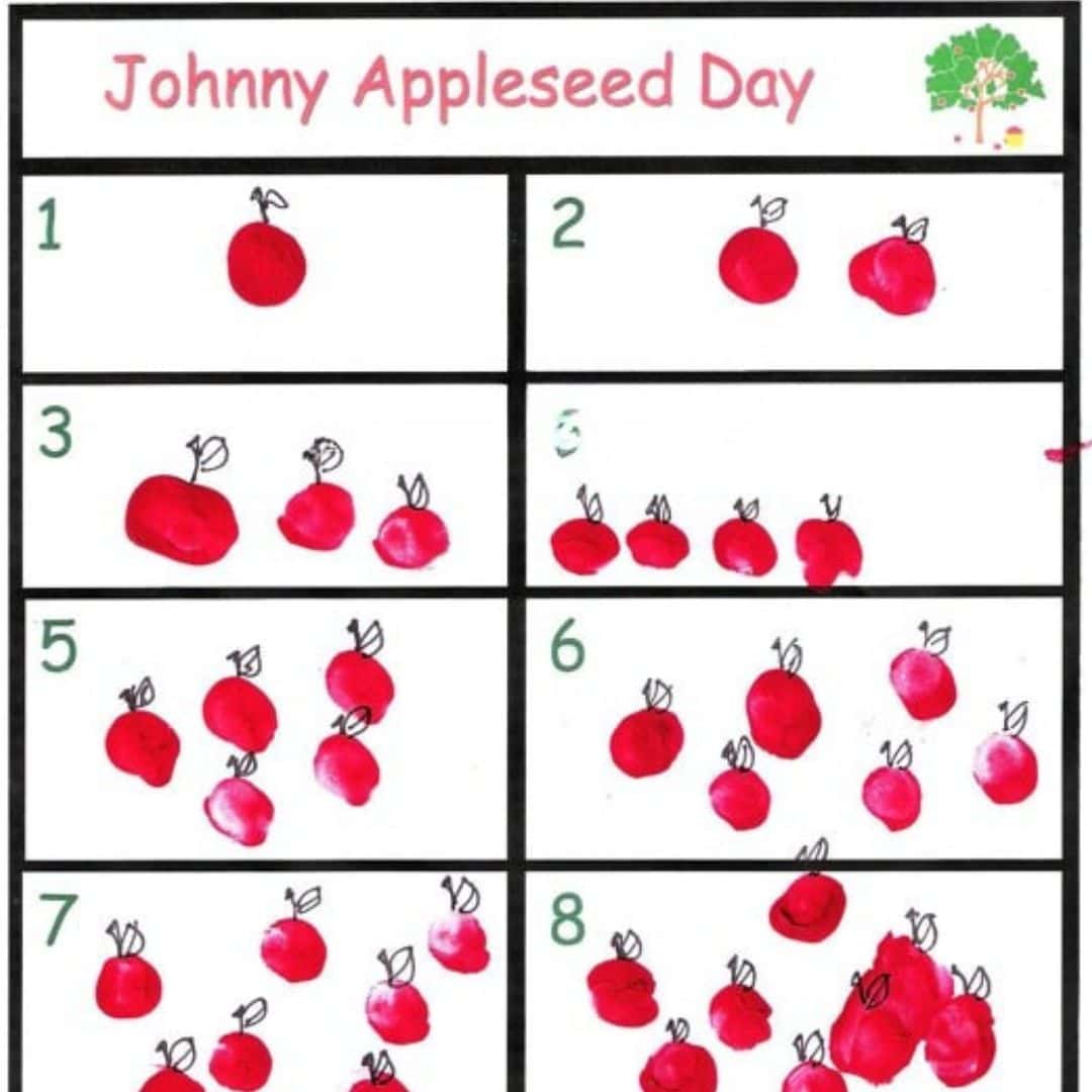 Printable Johnny Appleseed Activities for Preschoolers