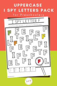 Free Uppercase I Spy Letters Printable Worksheets