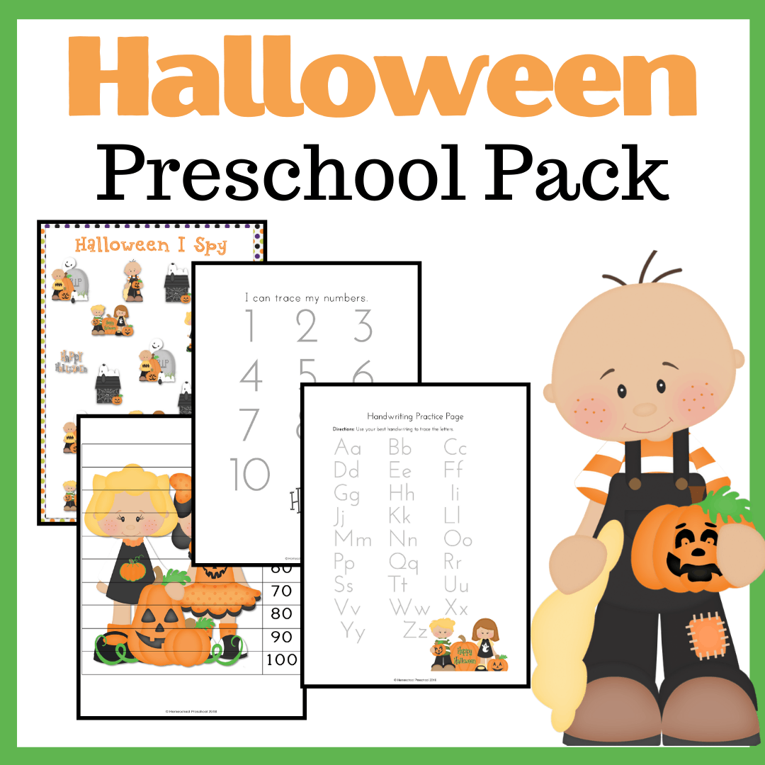A Peanut-y Preschool Halloween Printable Activities Pack