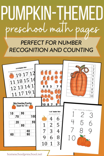 Free Printable Pumpkin Math Activities for Preschoolers