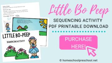 Little Bo Peep Sequencing Pictures for Preschool