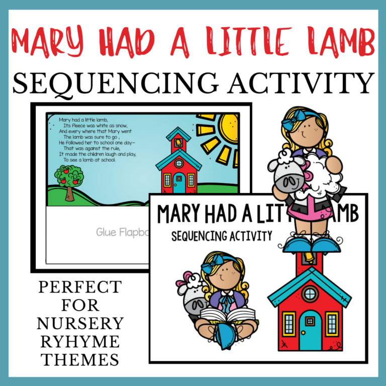 Mary Had a Little Lamb Picture Sequencing Activity