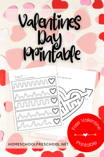 Free Printable Valentine Worksheets for Preschoolers