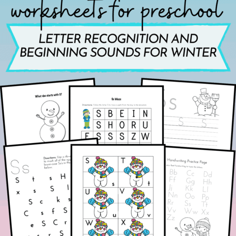 25+ Free Educational Winter Printables for Preschoolers