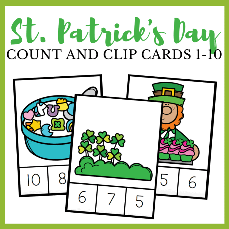 St Patricks Day Preschool Printable Activity Pack