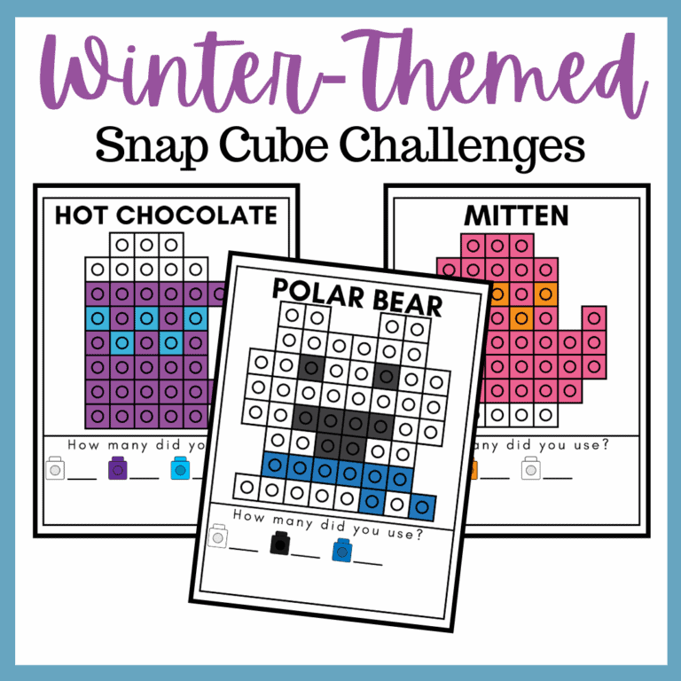 Printable Winter Counting Activities for Preschoolers