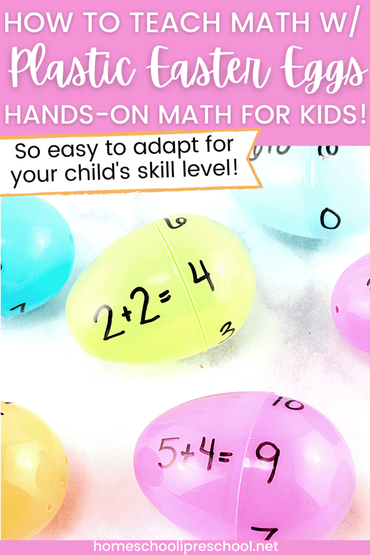 How to Practice Addition Facts with Plastic Easter Eggs