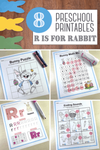 Printable Rabbit Activities for Preschoolers