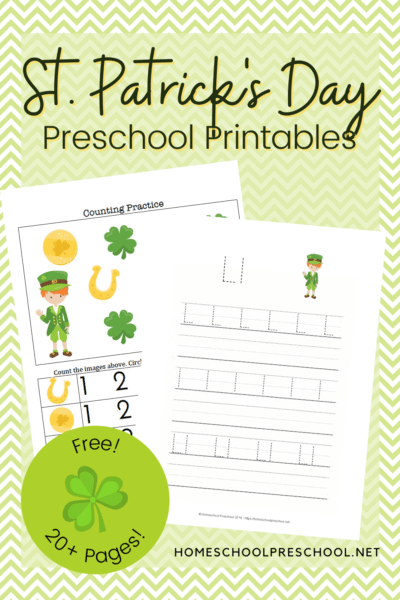 St Patricks Day Preschool Printable Activity Pack