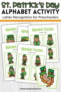 St. Patrick’s Day Alphabet Matching Game for Preschool