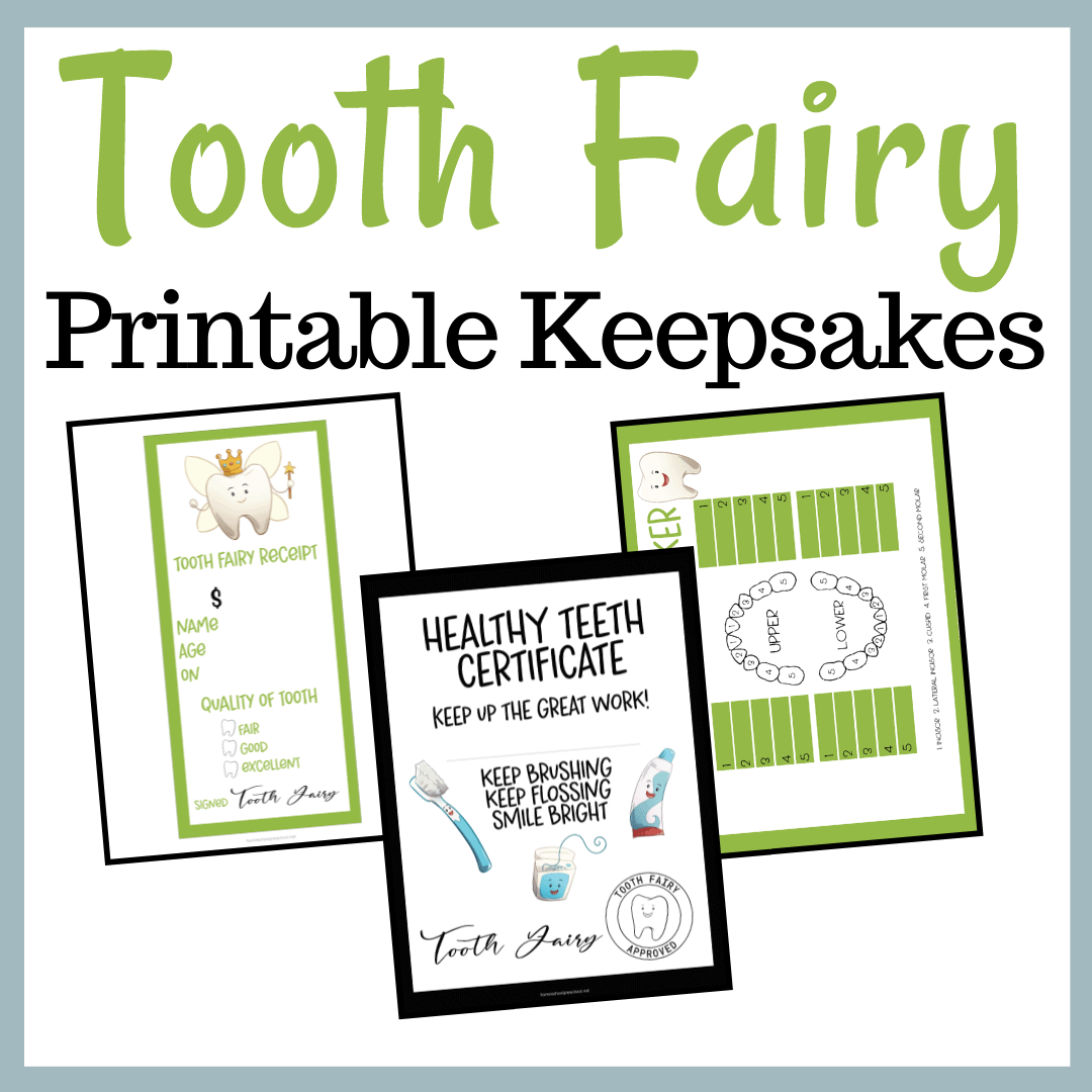 Tooth Fairy Printables Make Great Keepsakes
