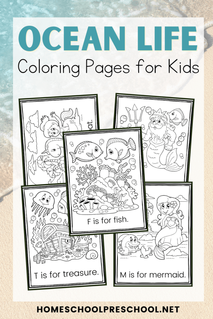 Free Printable Ocean Life Coloring Pages for Preschool
