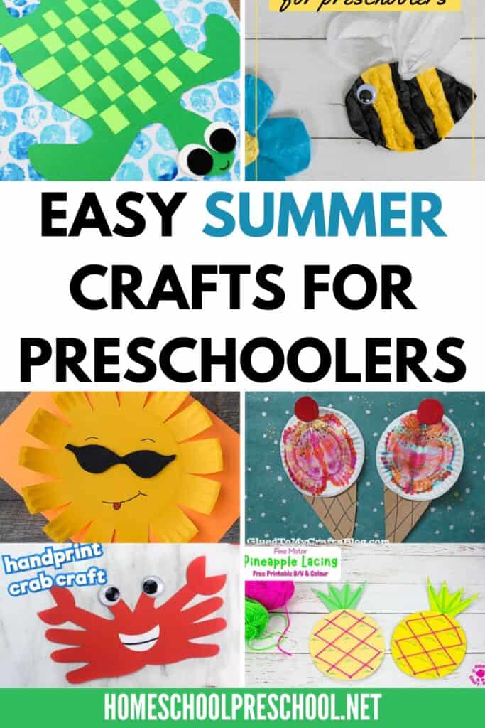 Summer Themed Crafts for Preschoolers to Make and Enjoy