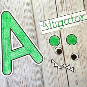 A is for Alligator Craft for Kids – Alphabet Fun for Preschoolers