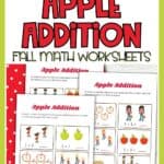 Apple Addition Worksheets for Preschool Math Fun