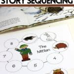 The Mitten Story Sequence Activity for Preschoolers