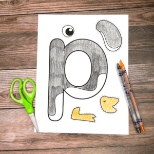 Letter of the Week P is for Penguin Craft with Free Template