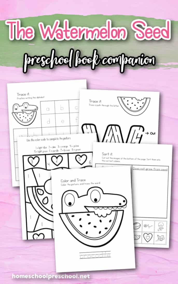 Free Printable The Watermelon Seed Activities